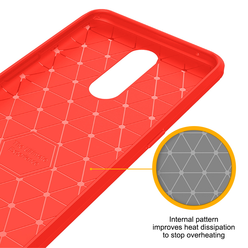 Flexi Slim Carbon Fibre Case for Oppo R17 Pro (Red)